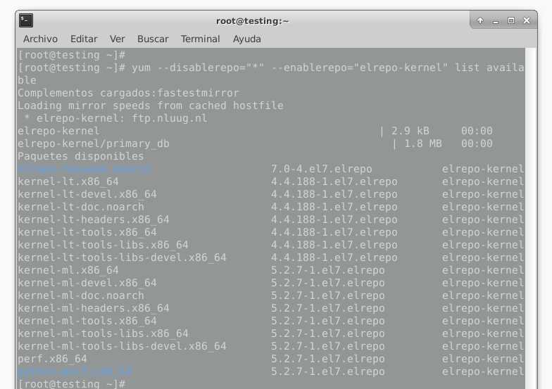 » Instalar kernel 5 en CentOS 7 » Aprende IT