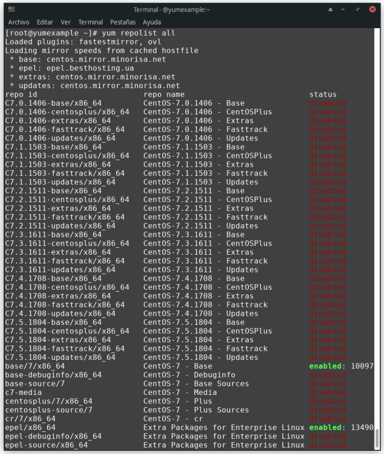 20 ejemplos de como usar YUM correctamente » Aprende IT