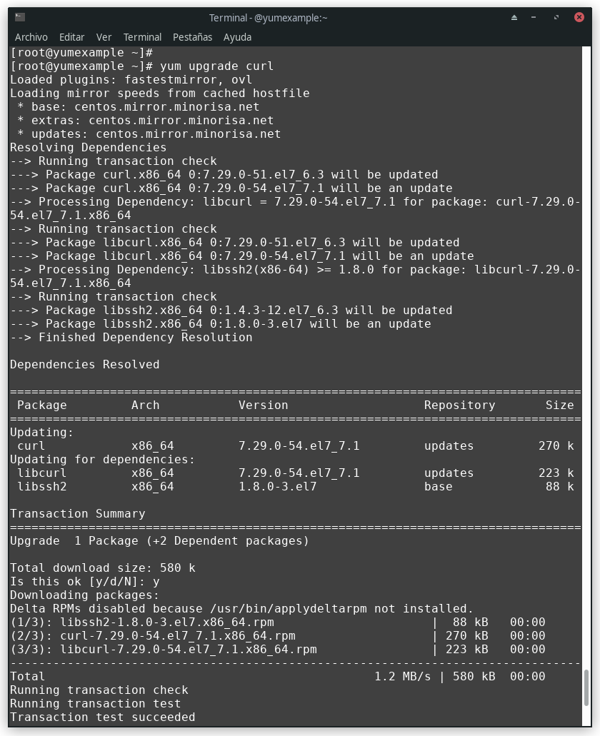 20 ejemplos de como usar YUM correctamente » Aprende IT